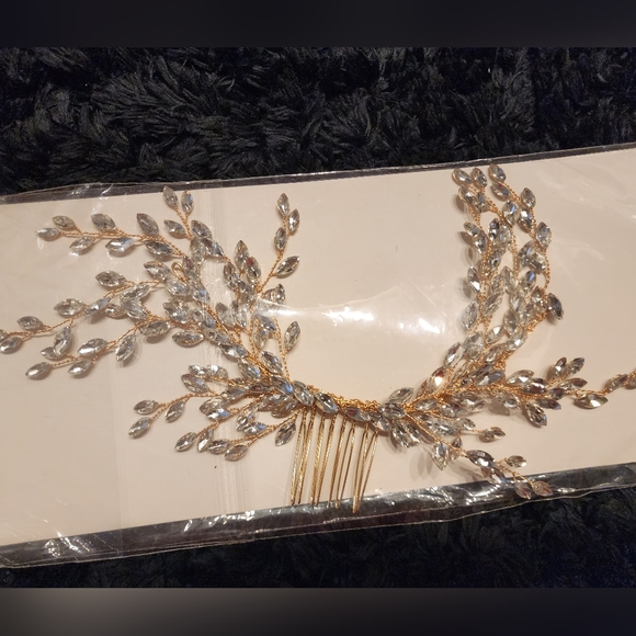 Accessories | Gold Bridal Headpeace | Poshmark